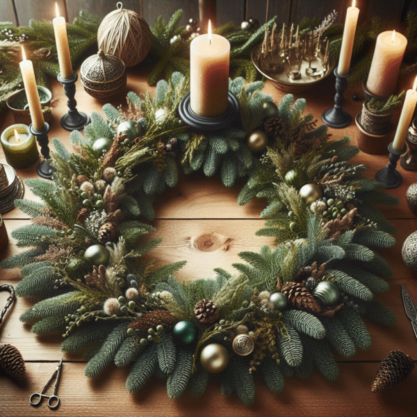 Magical Evergreen Garlands: Sacred Yule Altar Decorations for Winter ...